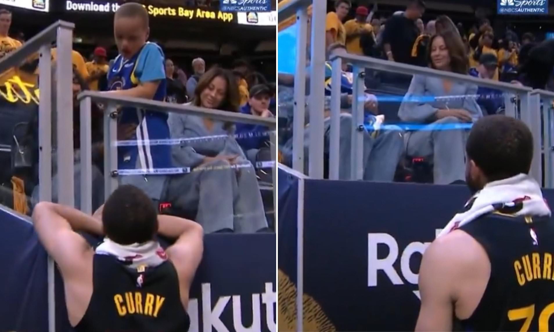 Heartbreaking moment Steph Curry's son refuses to talk to him after ...
