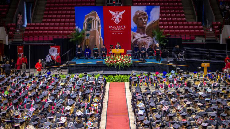 Ball State moves main commencement ceremony to Worthen Arena