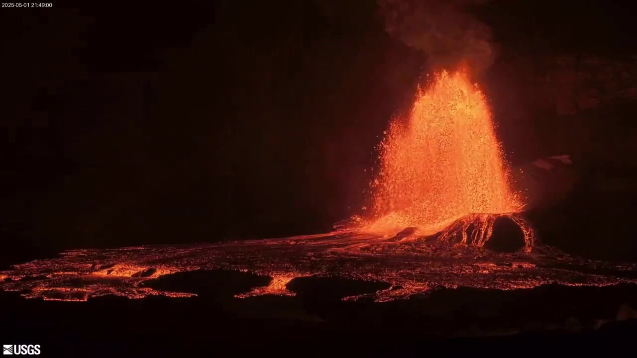 Watch: Lava spews into air during Kilauea's 19th volcanic eruption