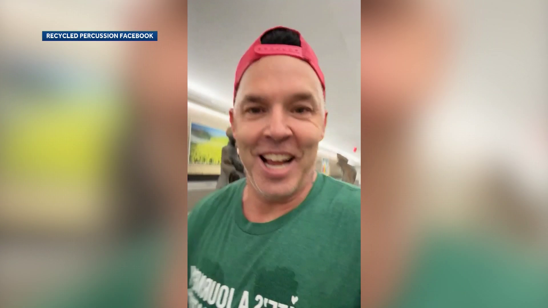 Recycled Percussion's Justin Spencer runs marathon inside Atlanta airport