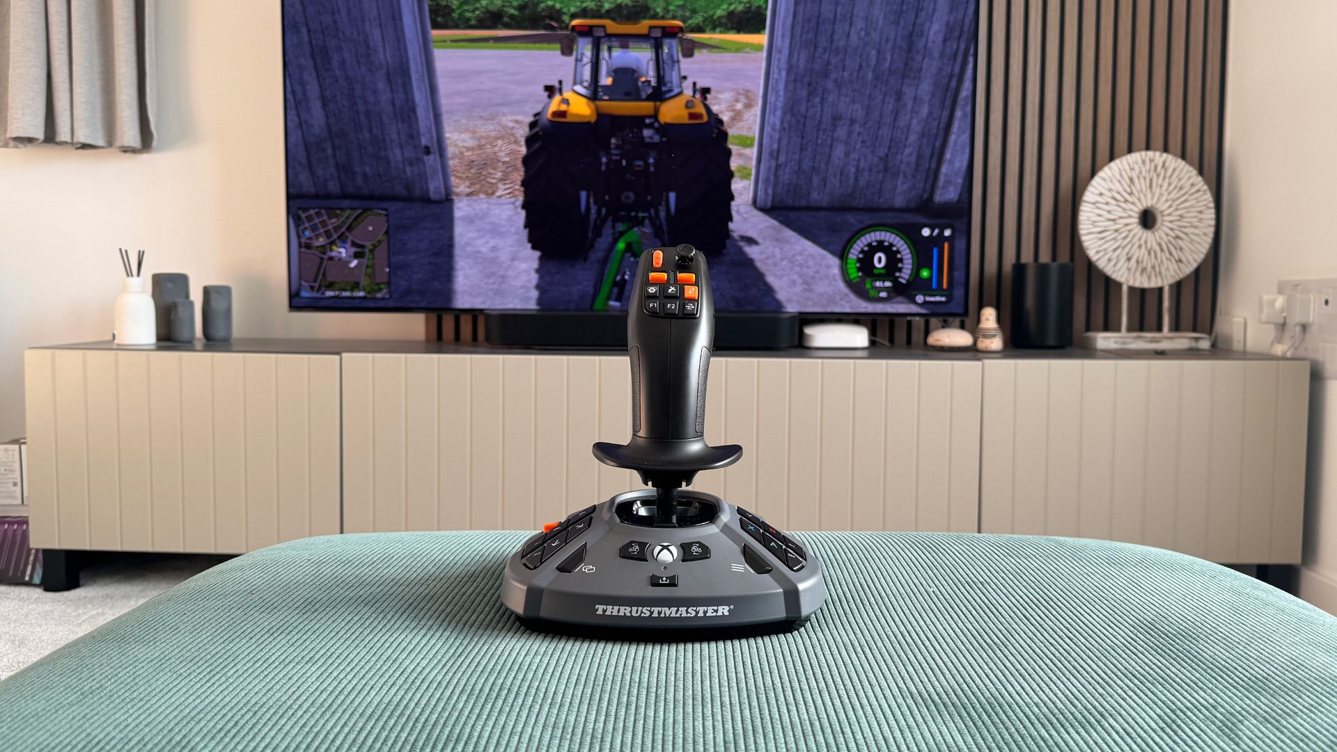 I spent a week with the Thrustmaster SimTask FarmStick X playing Farming Simulator 25, and ...
