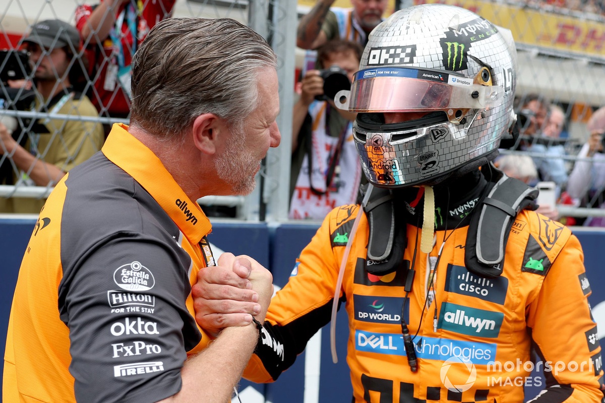 Norris praises "good luck" in Miami with F1 sprint win over Piastri