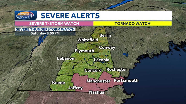 Severe thunderstorm watch remains for parts of New Hampshire
