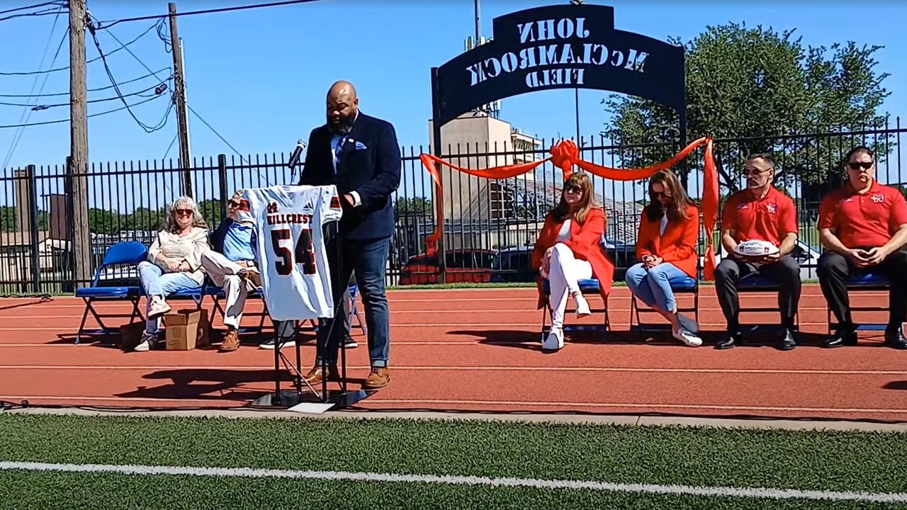 Hillcrest High renames football field after player who was paralyzed