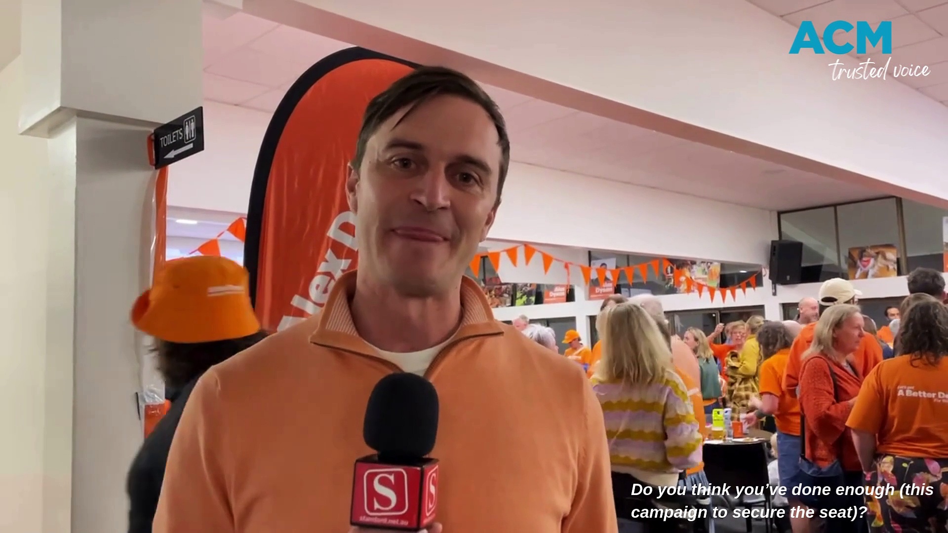 Independent candidate Alex Dyson speaks to The Standard as polls shut