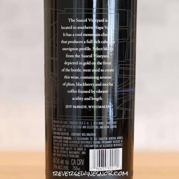 Kirkland Signature Suscol Vineyard Napa Valley Cabernet Sauvignon