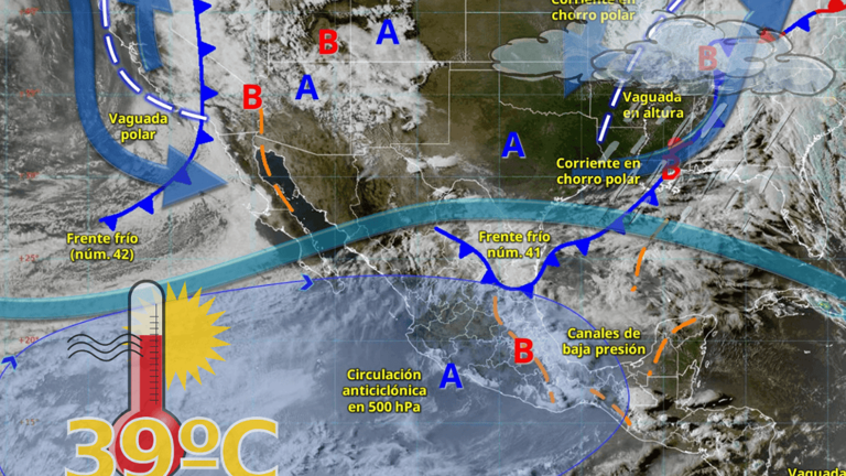 Frente frío 42 y ola de calor provocarán clima extremo en México en las próximas horas: Conagua