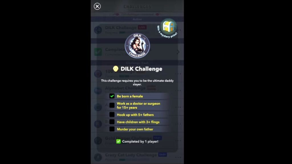 BitLife complete DILK challenge guide