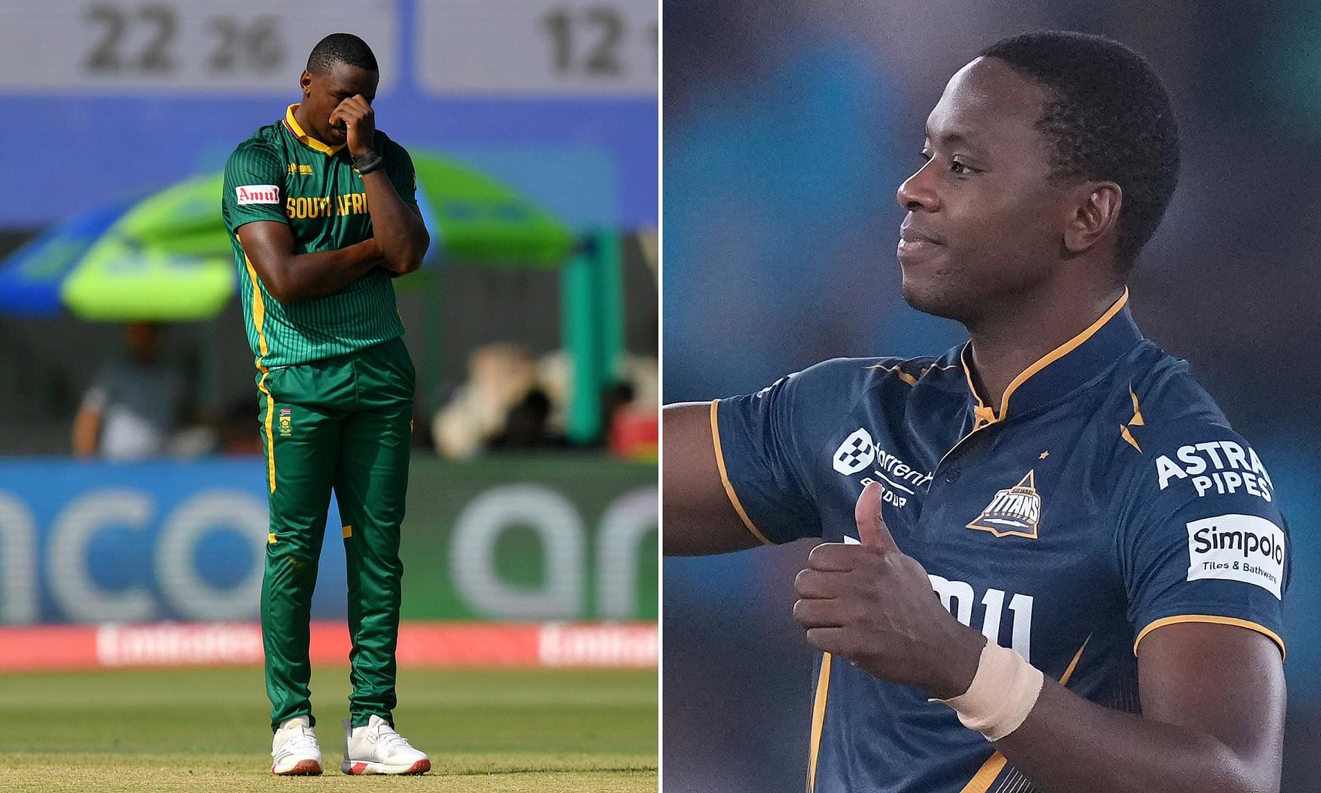 South Africa fast bowler Kagiso Rabada apologises as he's hit with ...