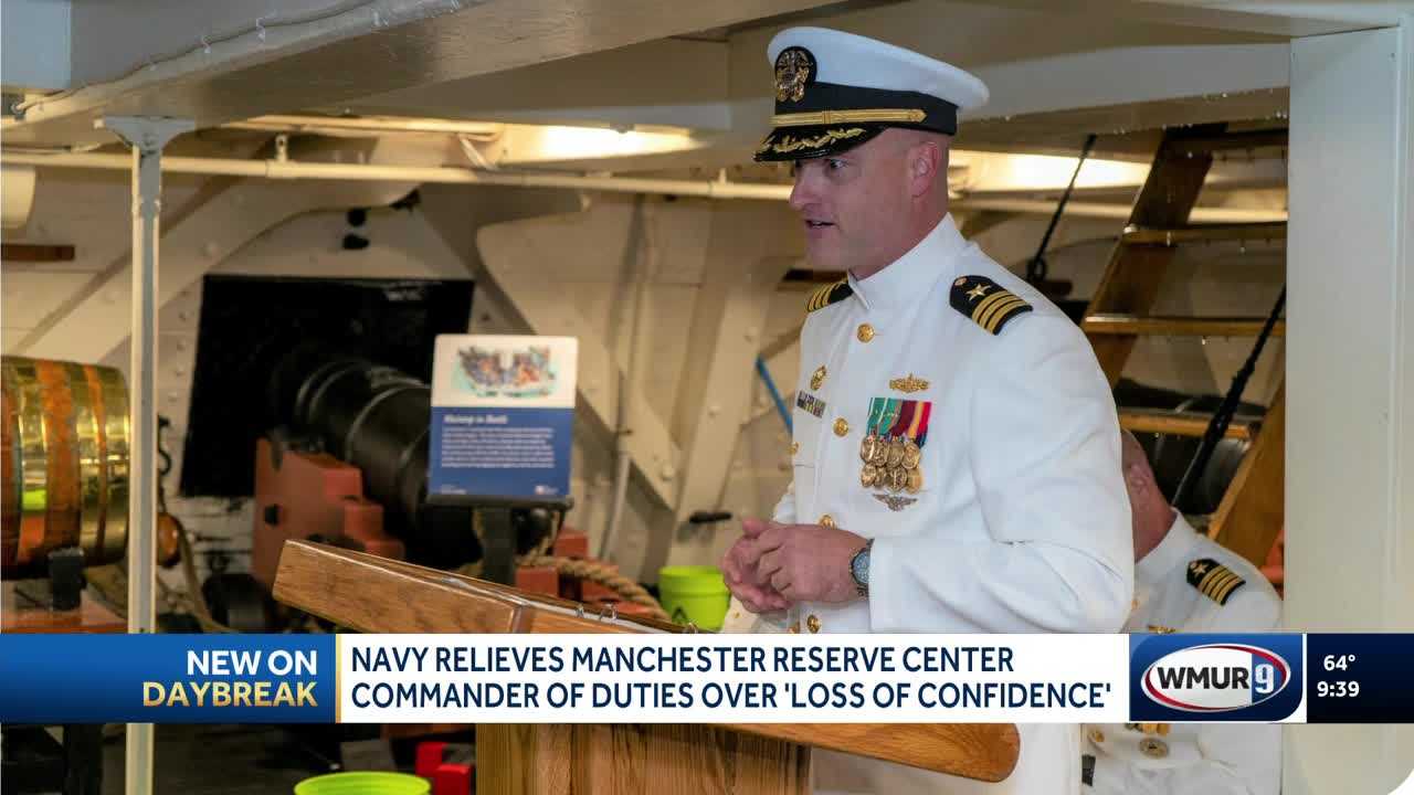 Navy relieves Manchester reserve commander of duties over 'loss of ...