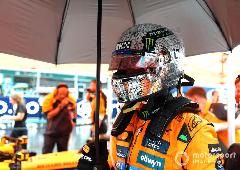 F1 Miami GP: Lando Norris wins chaotic sprint, Max Verstappen penalised