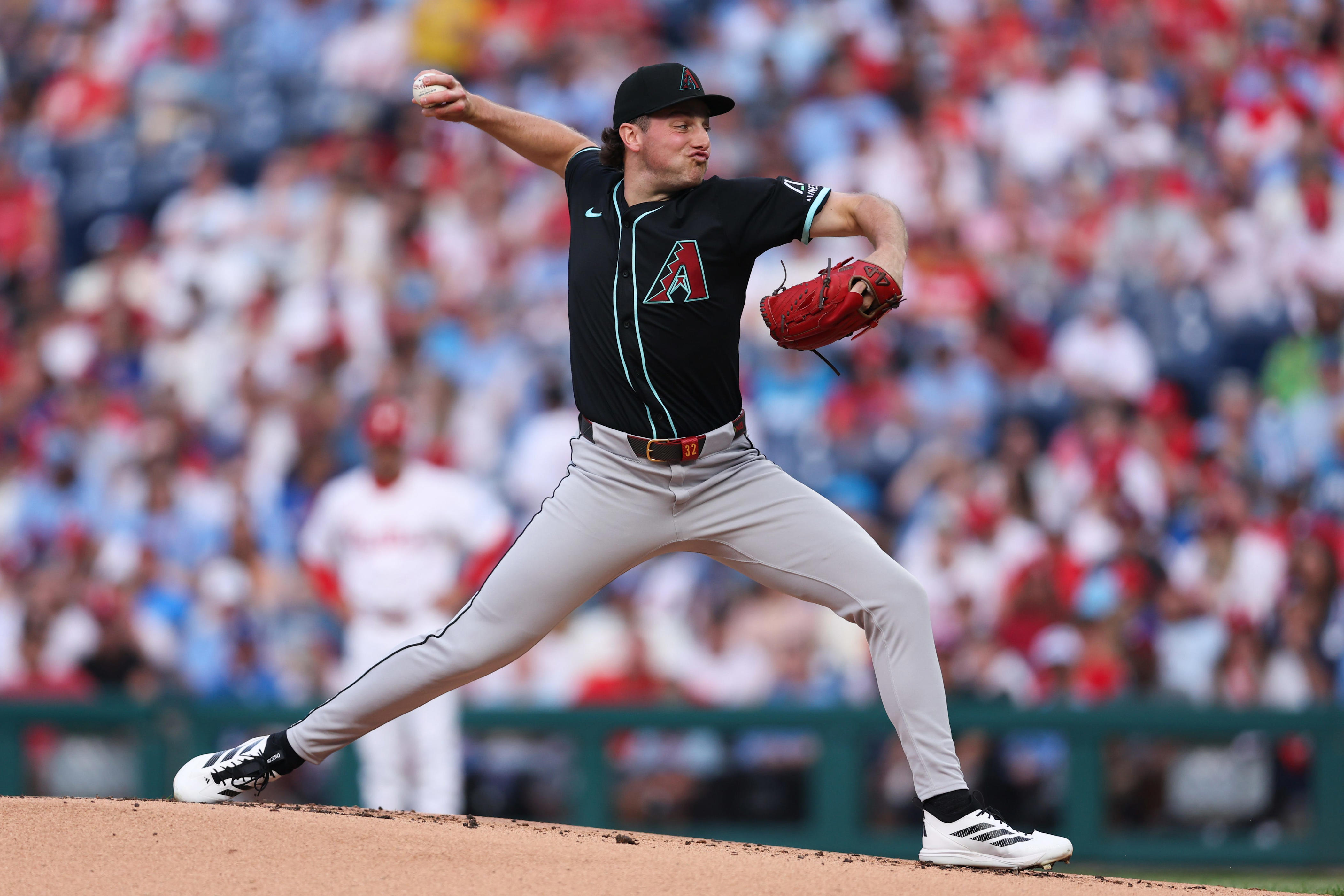 Arizona Diamondbacks bats in a deep freeze as Phillies hit Brandon ...