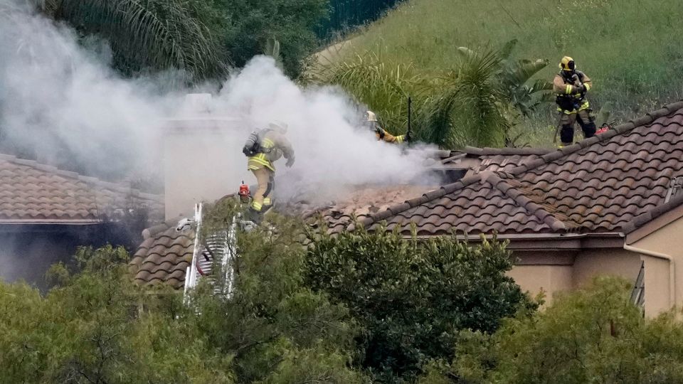 Two People Killed When Small Plane Crashes Into Two Homes In California