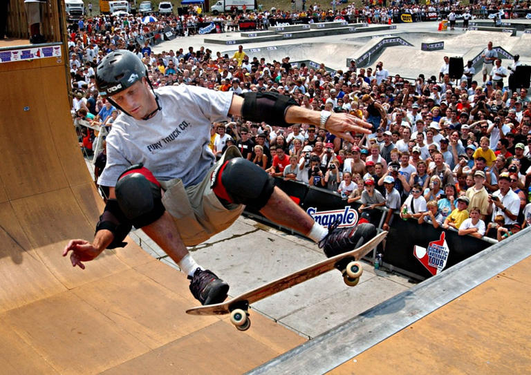 Tony Hawk shreds Bay Area’s newly expanded skatepark in unannounced visit