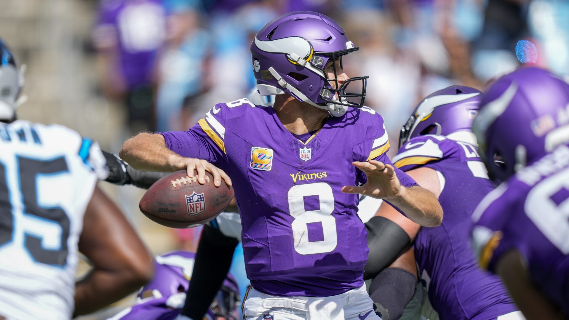 Vikings issue Kirk Cousins's No. 8 to Sam Howell