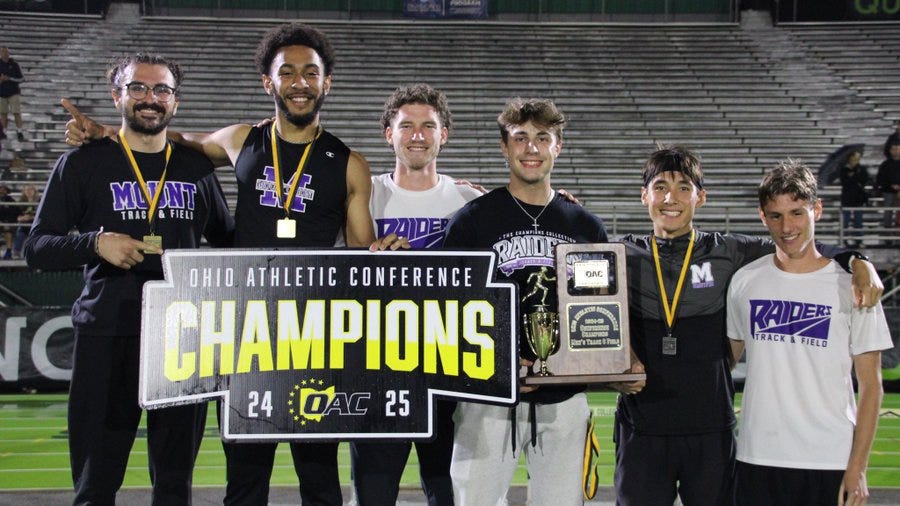 College track and field I Mount Union men win 14th straight Ohio ...