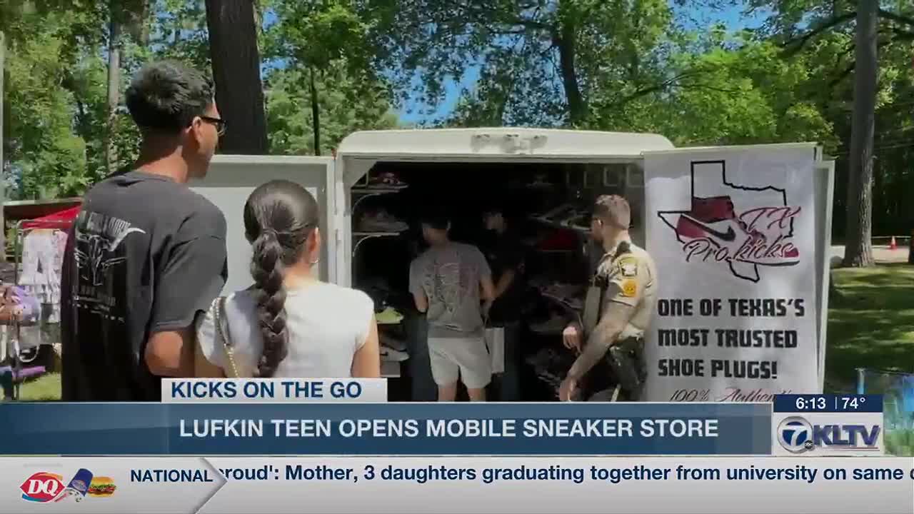 Lufkin teen opens ‘TX Pro Kicks’ mobile sneaker store