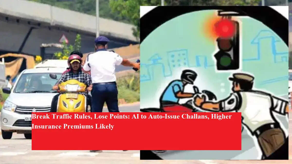 Break Traffic Rules, Lose Points: AI to Auto-Issue Challans, Higher ...
