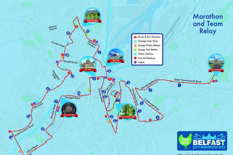 Belfast marathon under way as thousands take to the streets challenging ...