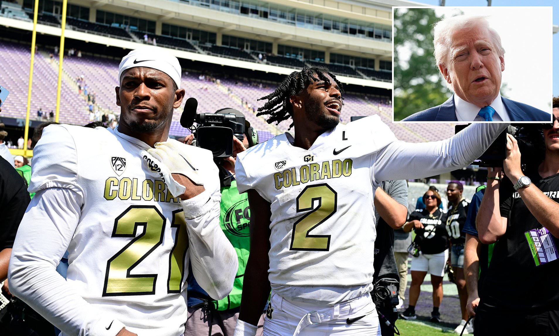 Shedeur Sanders' brother responds to Donald Trump after president ...