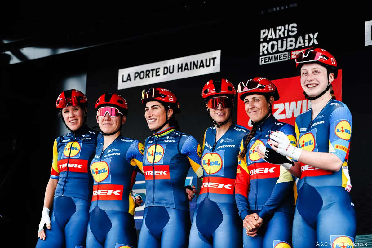 Ellen van Dijk takes first leader's jersey and wins with her team Lidl ...