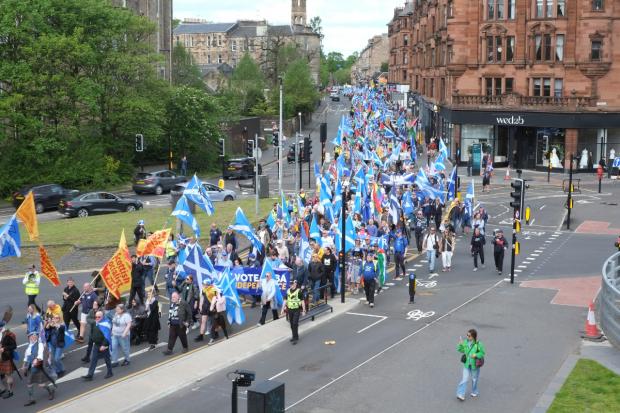 Thousands marched through Glasgow in major independence rally