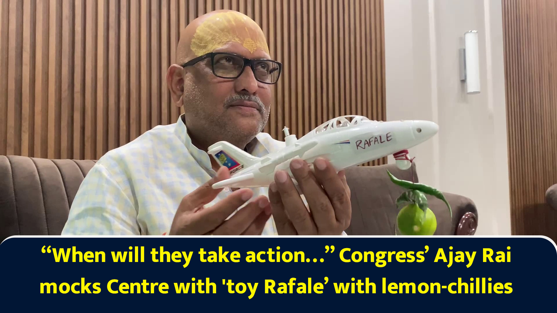 “When will they take action…” Congress’ Ajay Rai mocks Centre with 'toy ...