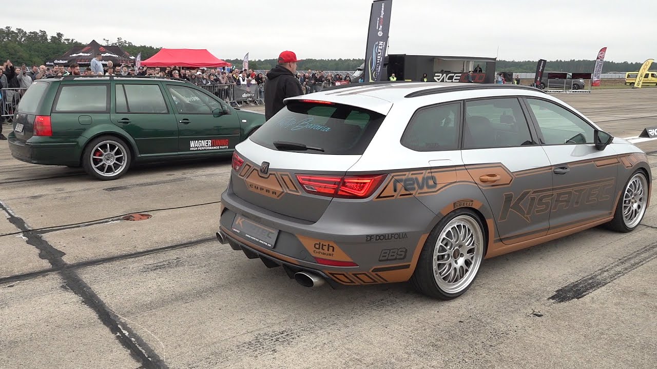 405HP Seat Leon Cupra ST vs 1000HP VW Bora R30 Turbo – Street Battle!