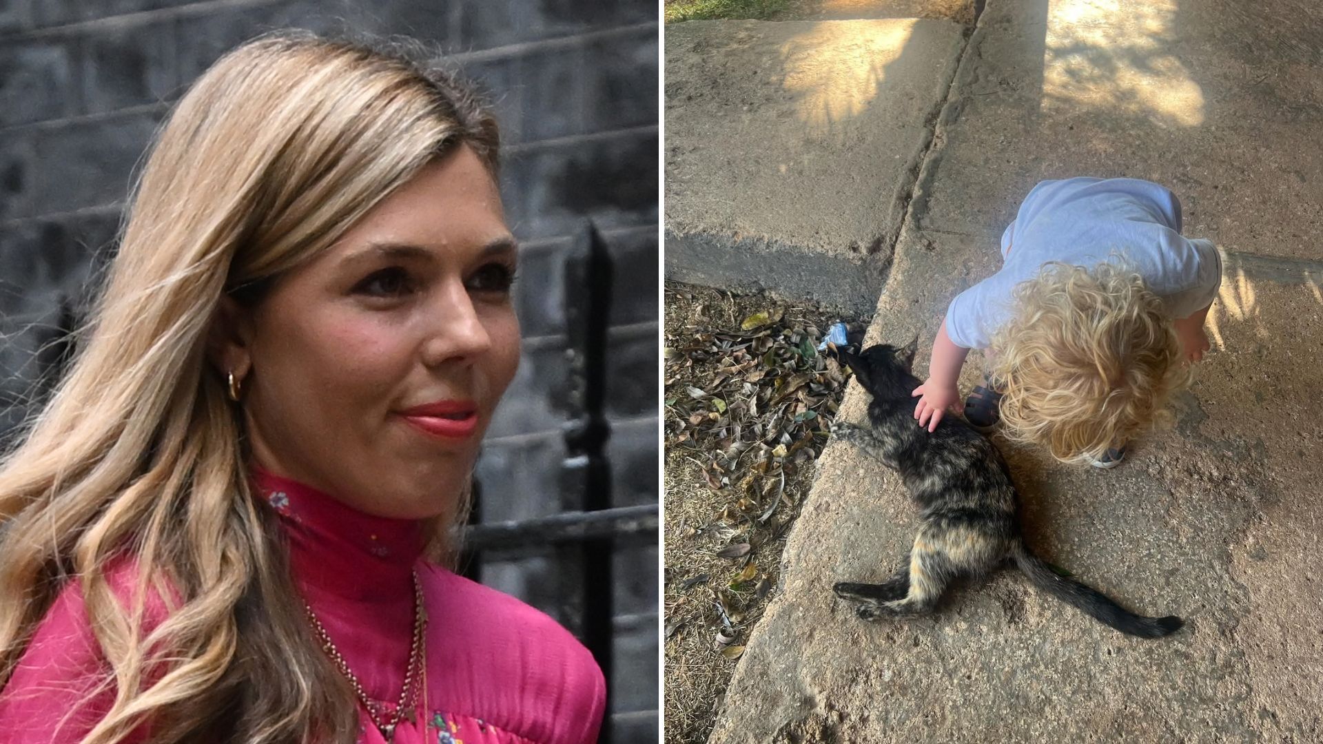 Carrie Johnson's son Wilf has wild blonde ringlets just like dad Boris ...