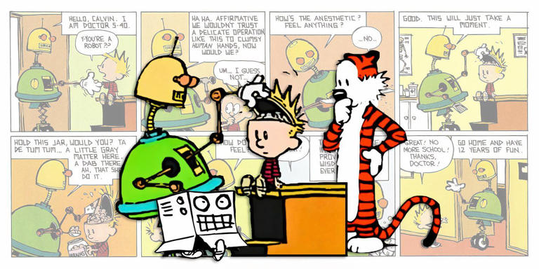 The 10 Best Calvin and Hobbes Comics About Robots