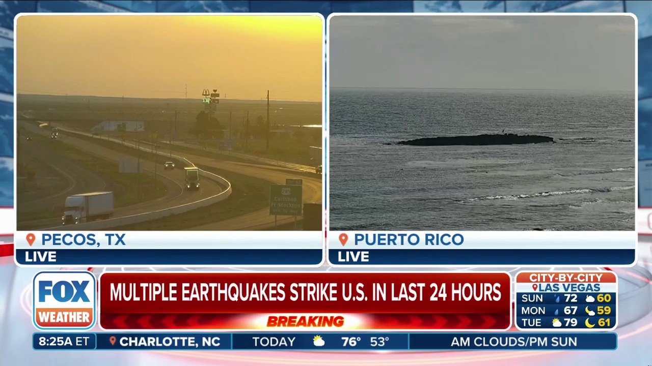 Multiple earthquakes strike US over past day shaking parts of Puerto ...