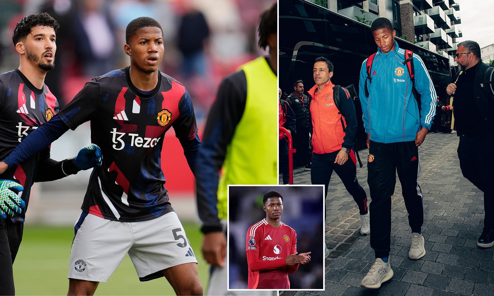 Man United hand first start to wonderkid Chido Obi, 17, as Ruben Amorim ...