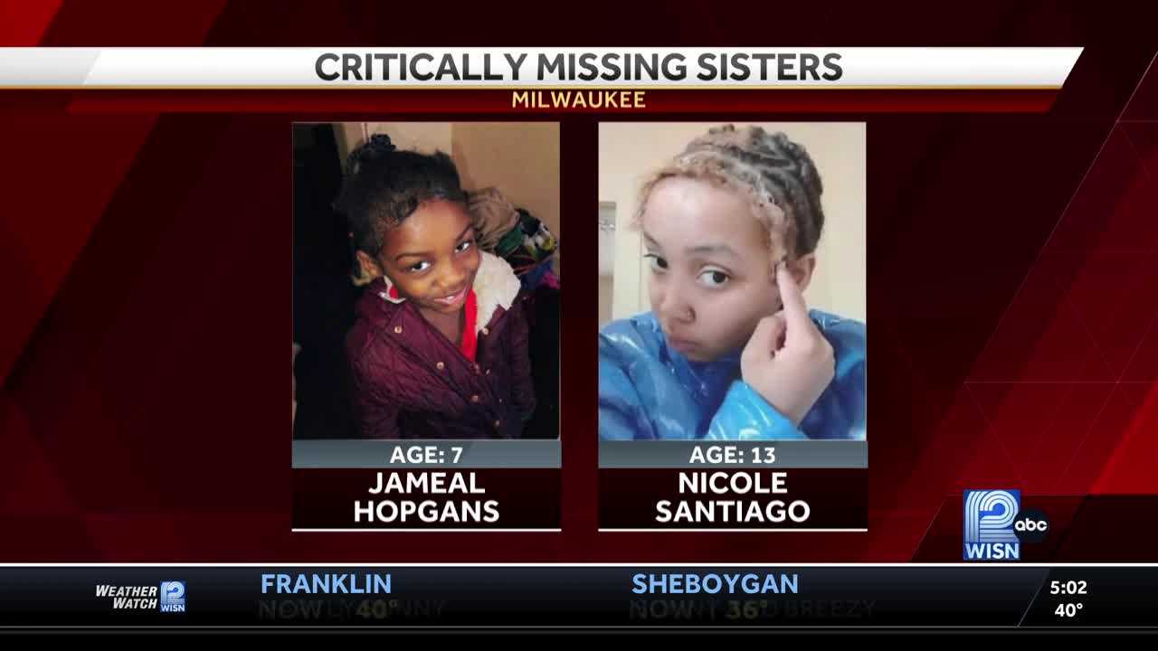 Milwaukee critically missing sisters found safe