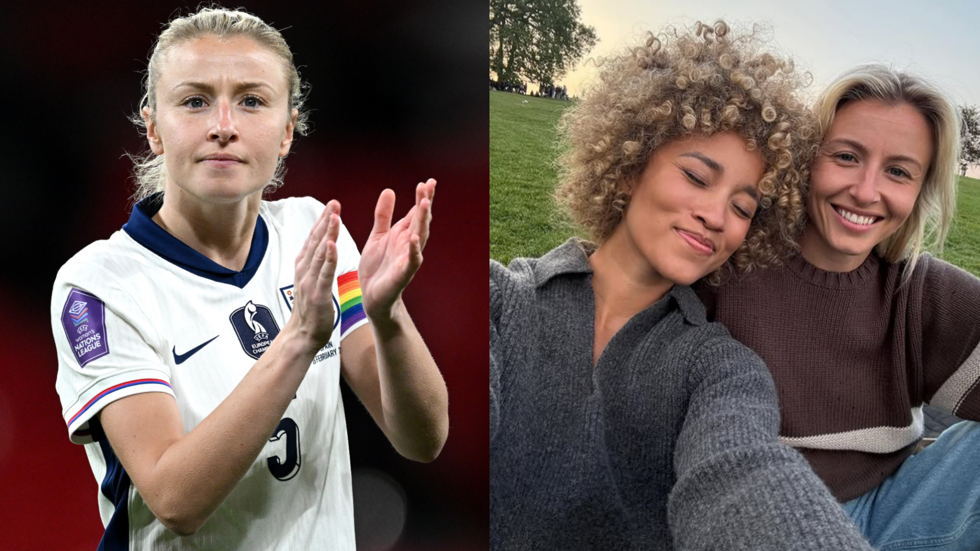Lionesses star Leah Williamson cosies up to Elle Smith in ‘camera crumbs’ to further fuel ...