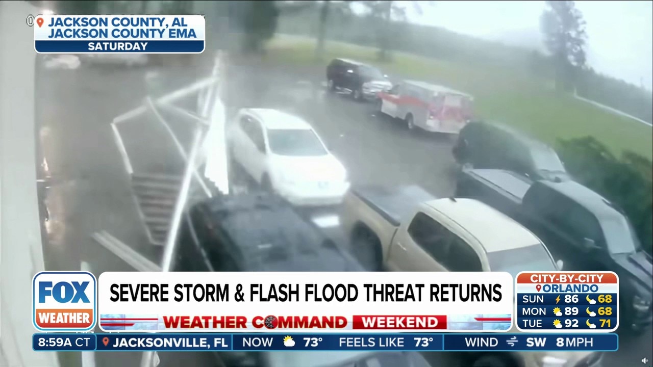 Alabama fire department damaged during severe weather on Saturday