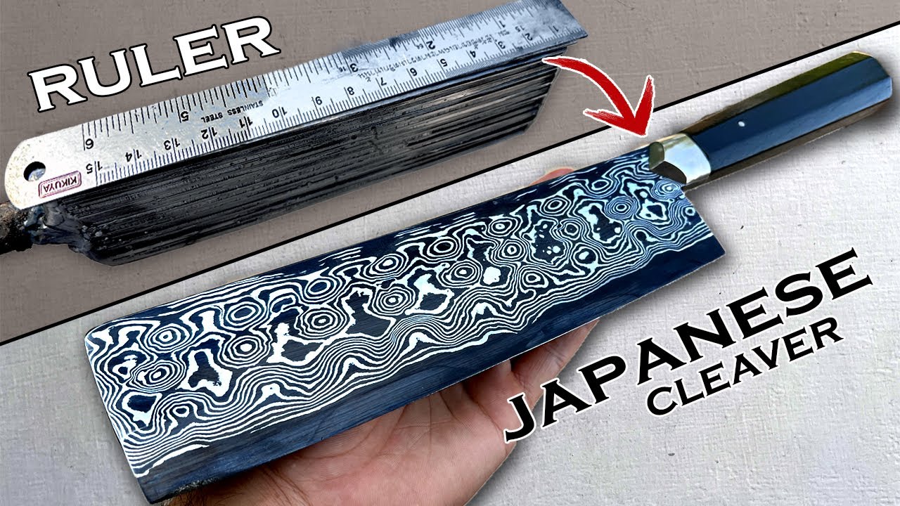 Bunch of Rulers Forged into Damascus - This knife rules