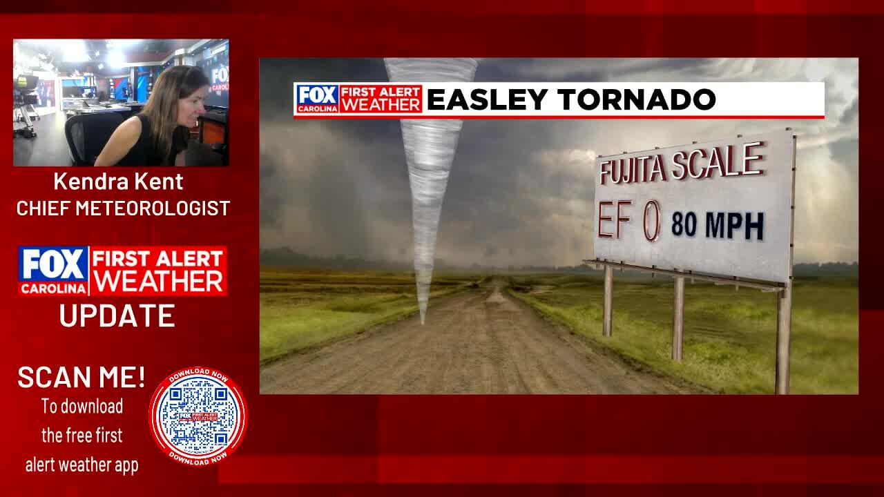 Tornado touches down in Easley, National Weather Service says