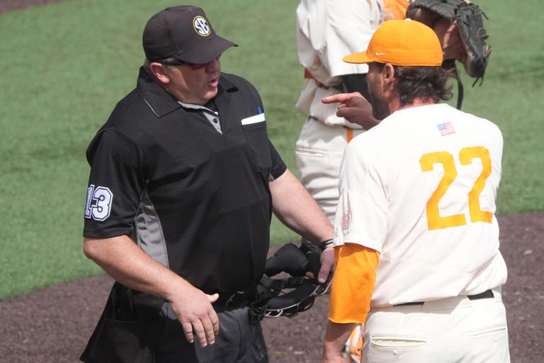 Tony Vitello explains his ejection in Tennessee baseball vs Auburn ...