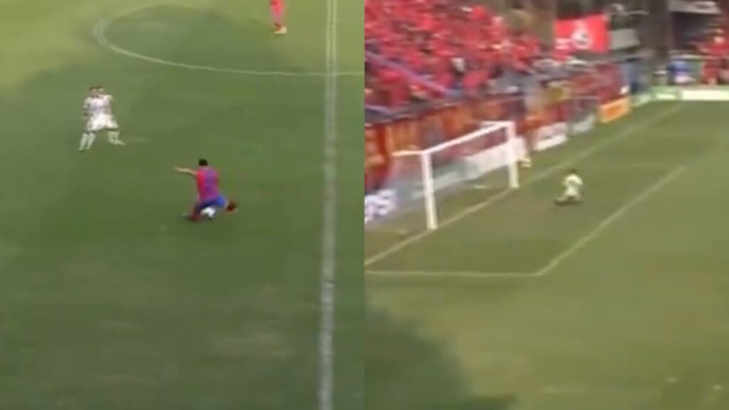 Un gol para aplaudir de pie: César Archila y su bombazo desde mitad de ...