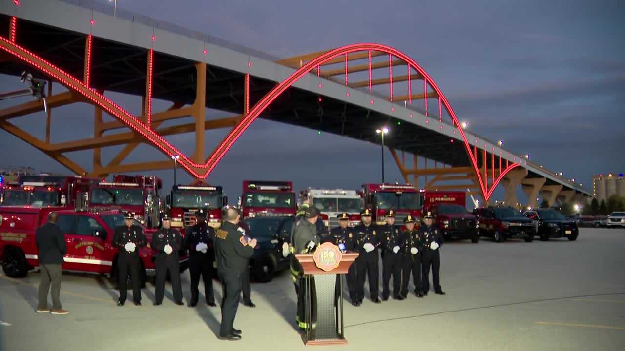 Milwaukee Fire Dept. and others gather to honor fallen firefighters
