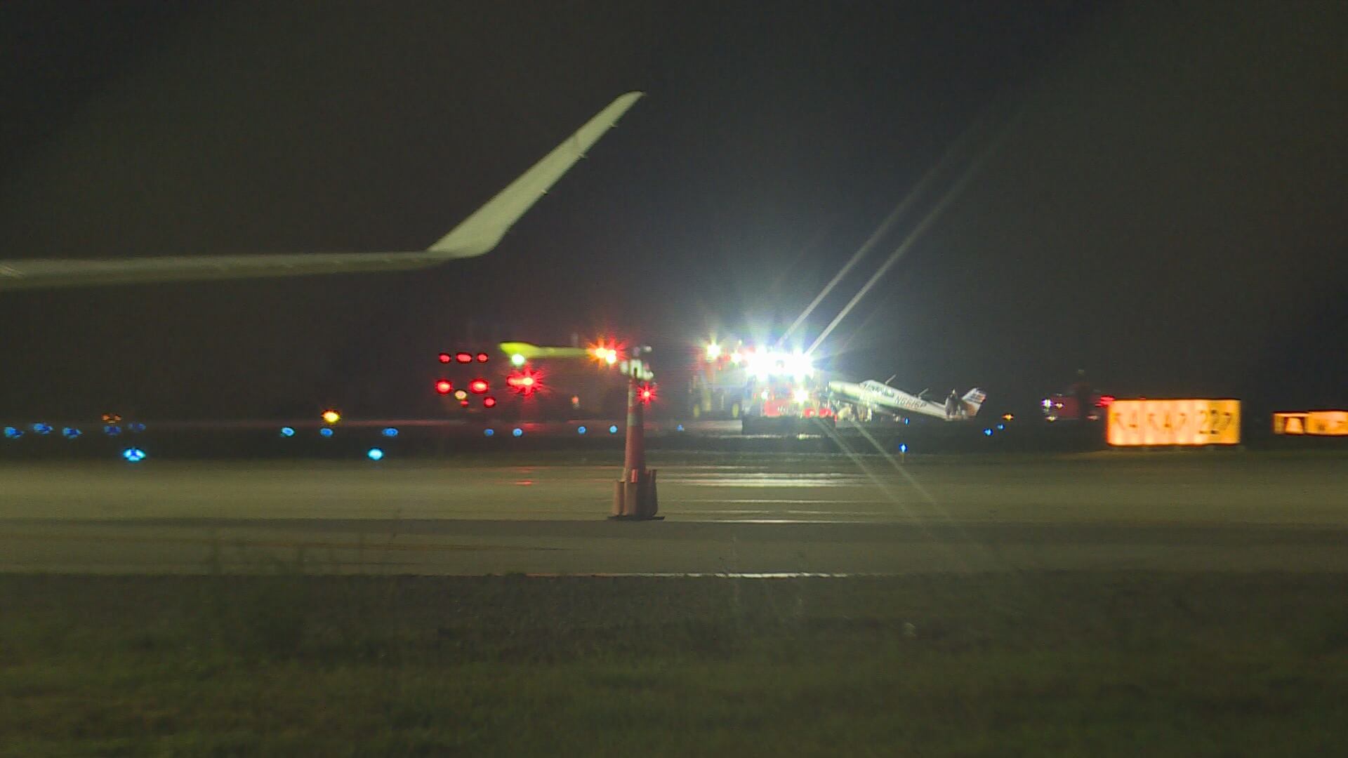 Runway back open at New Bern airport after plane lands on belly