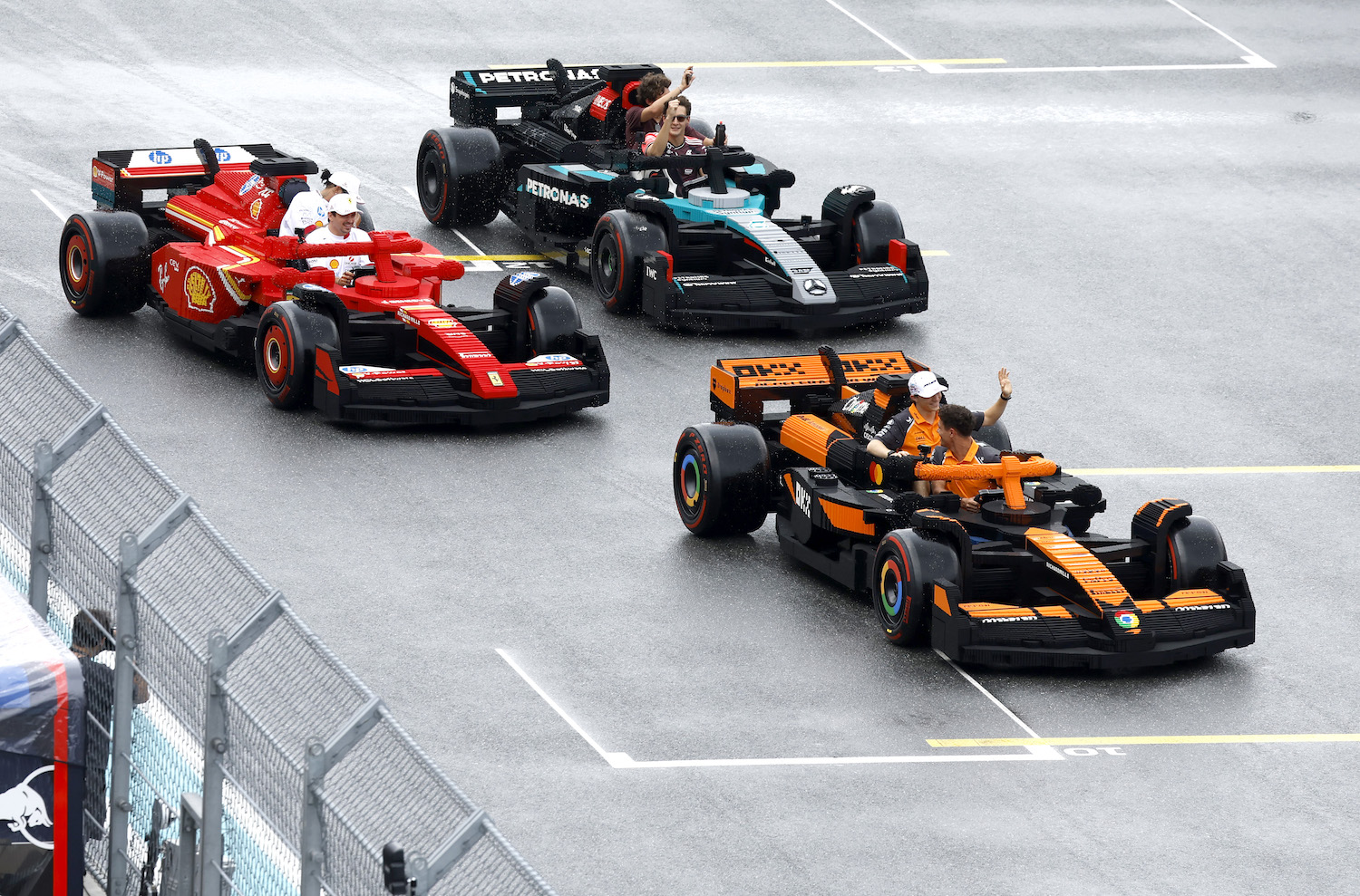 Formula 1 Use Driveable LEGO® Big Builds For Miami Grand Prix Drivers ...