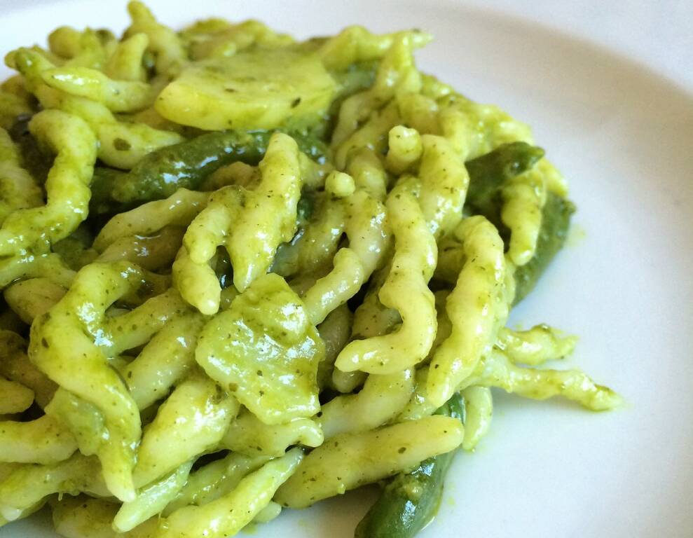 Trofie al pesto con patate e fagiolini