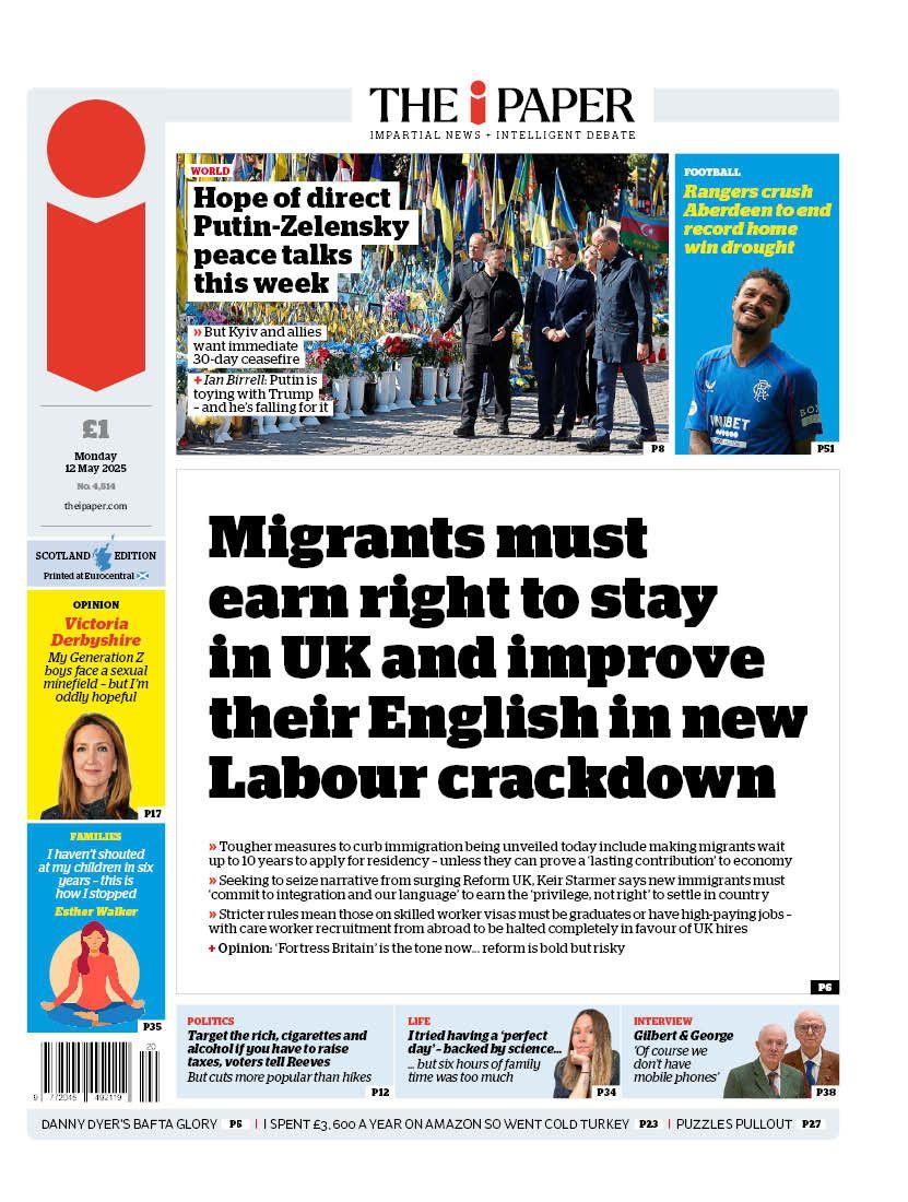 Scotland's papers: Labour's migrant 'blitz' and Bafta winners
