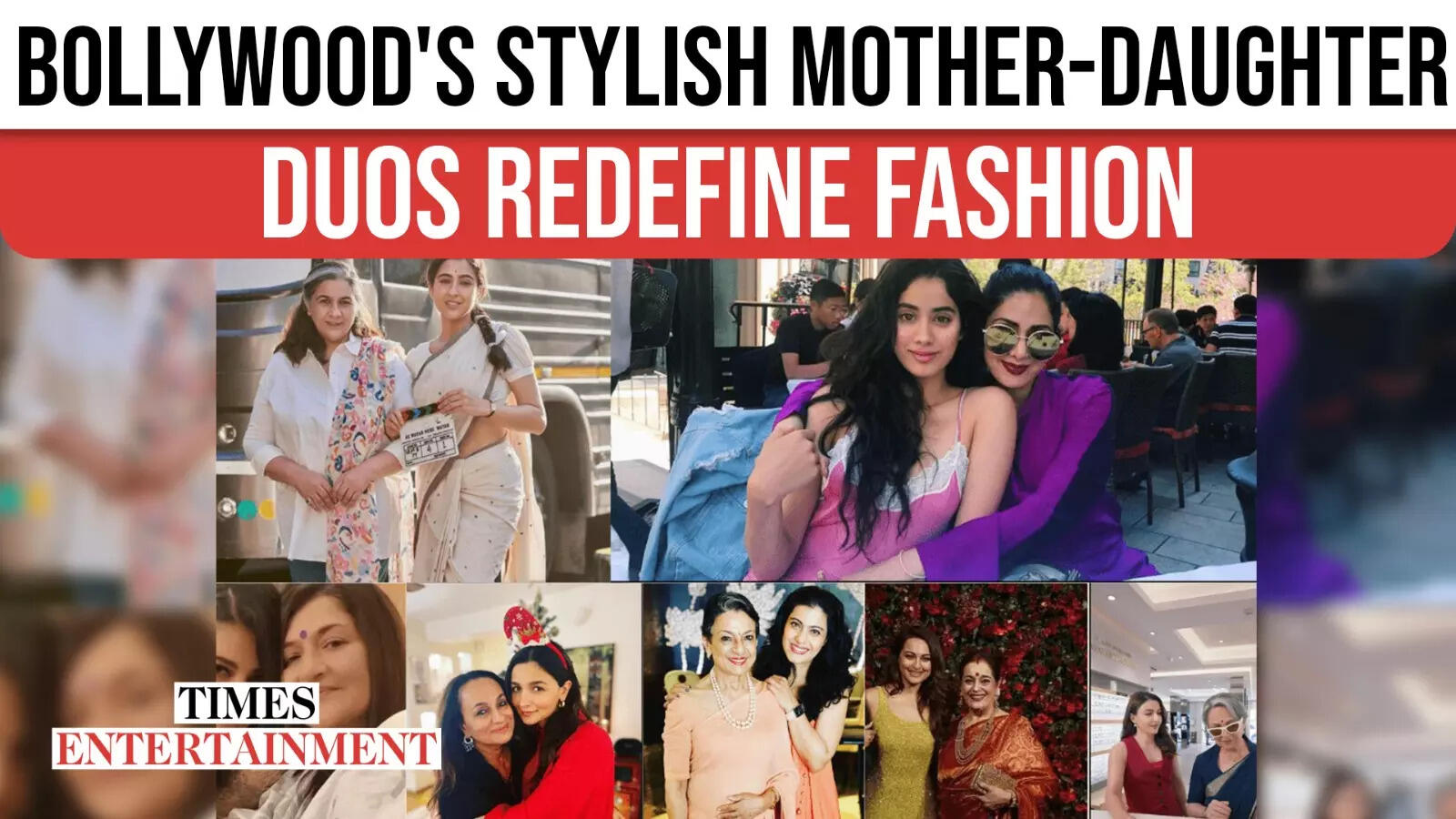 "Timeless Elegance: Bollywood's Fashionable Mother-Daughter Pairs