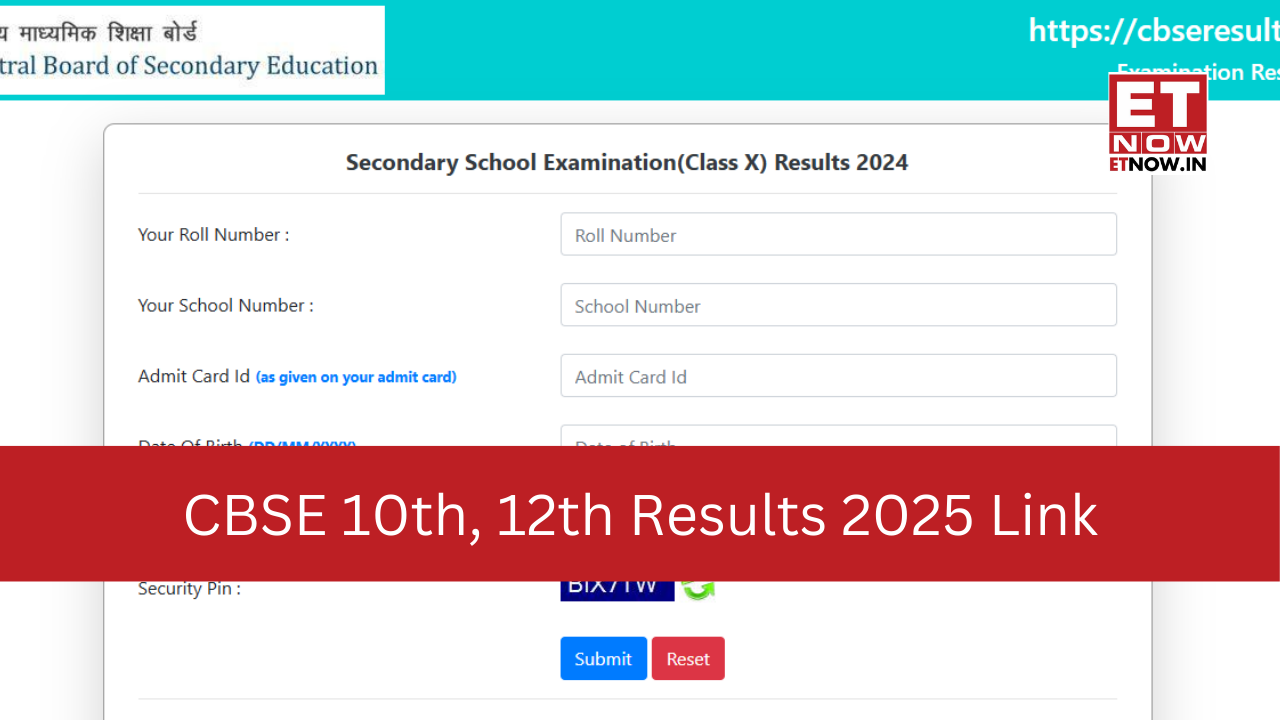 CBSE Result 2025: CBSE Class 10, 12 Marksheet at results.cbse.nic.in ...