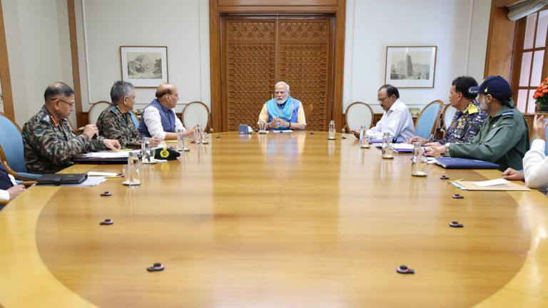Operation Sindoor: PM Modi Chairs Meeting With NSA, CDS, And Tri-Service Chiefs