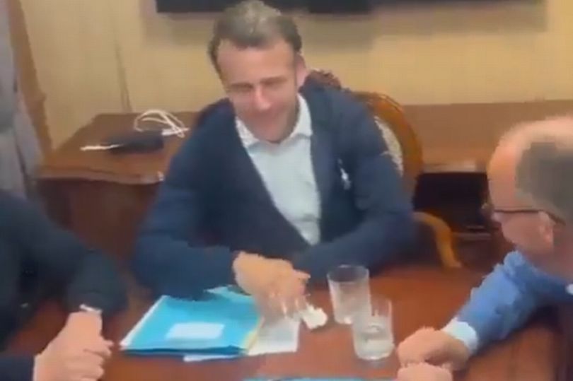 Truth behind Emanuel Macron's 'white bag' video on train as 'cocaine ...