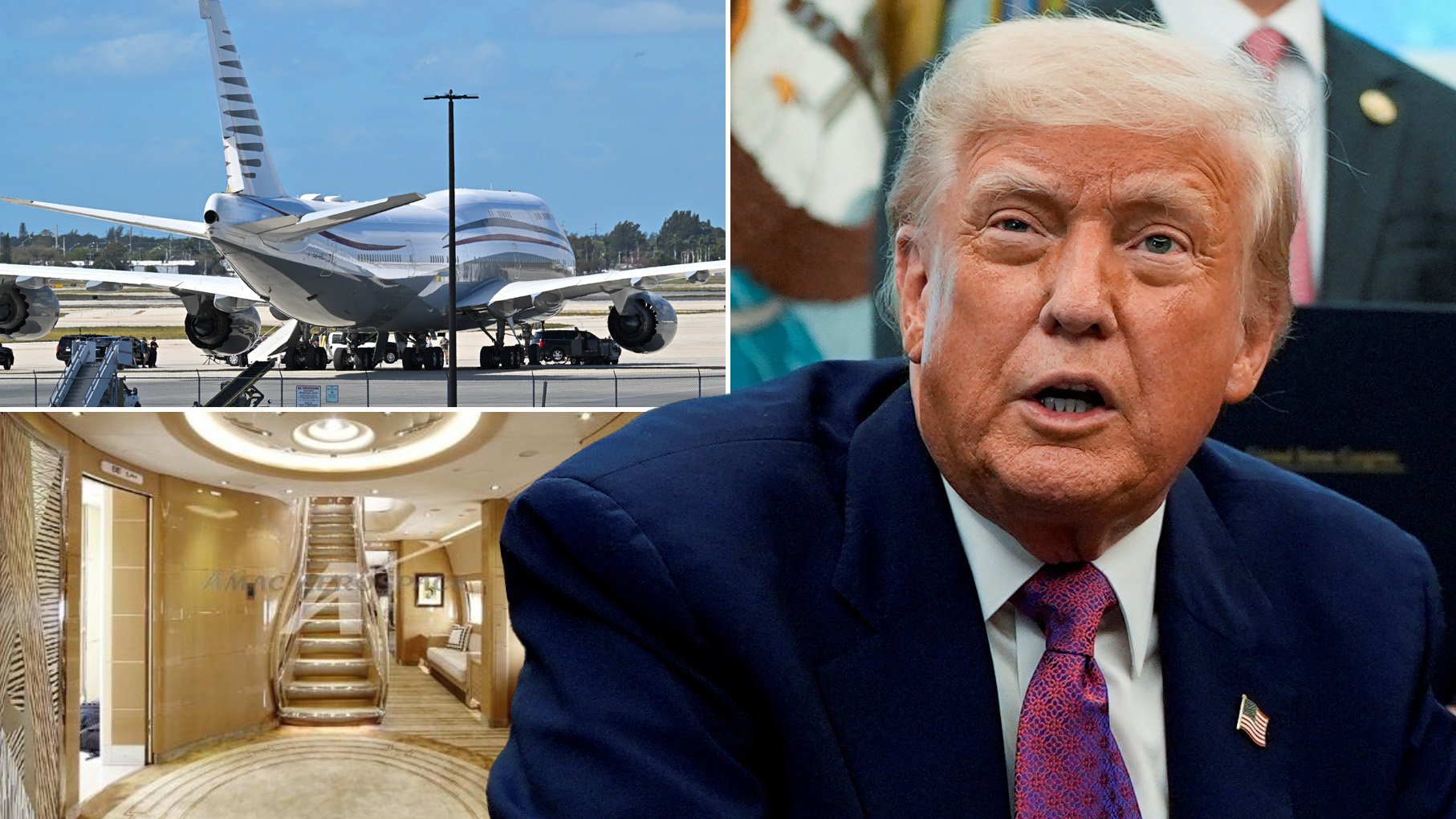Trump 'plans to accept' $400,000,000 luxury plane gift from Qatar royal ...