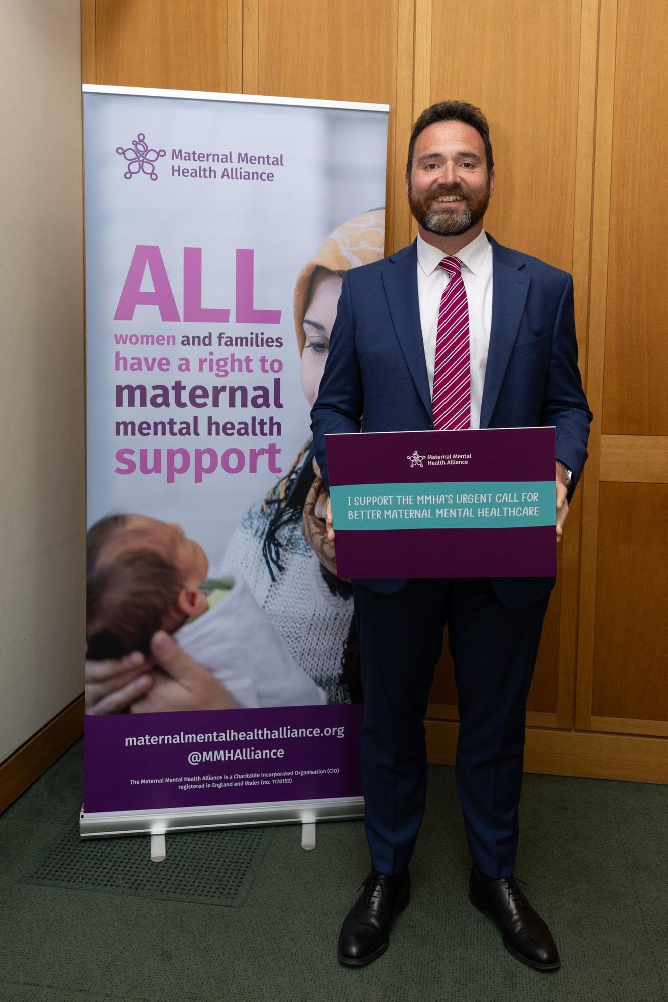 Gregor Poynton MP champions maternal mental health at Parliamentary event